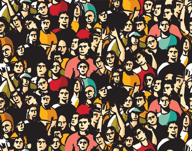 Crowd Drawing Vector Images (over 5,200)