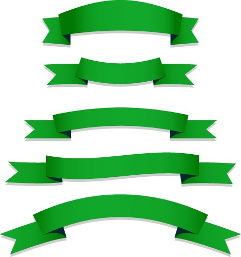 Nigerian flag wavy ribbon background Royalty Free Vector