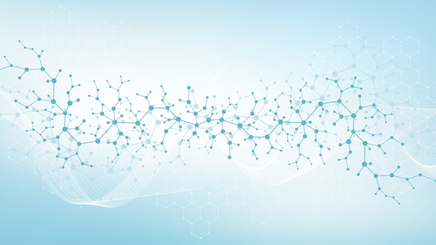 Template for science and technology presentation Vector Image