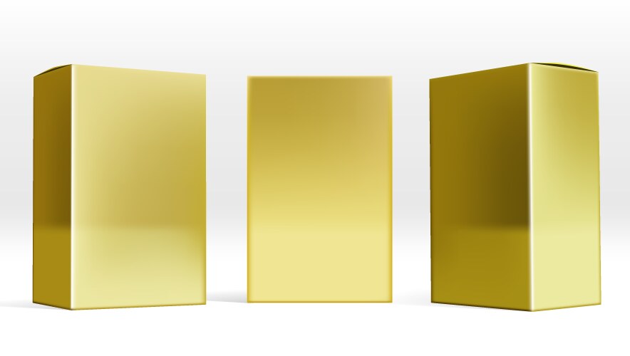 Gold Box Mockup Vector Images (over 1,000)
