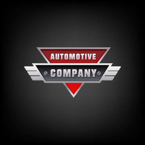 Automotive sale and dealership logo Royalty Free Vector