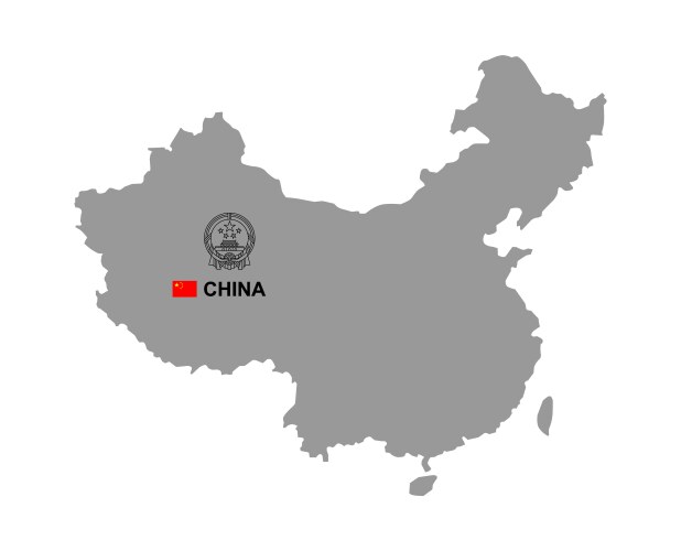 Hunan province map china Royalty Free Vector Image