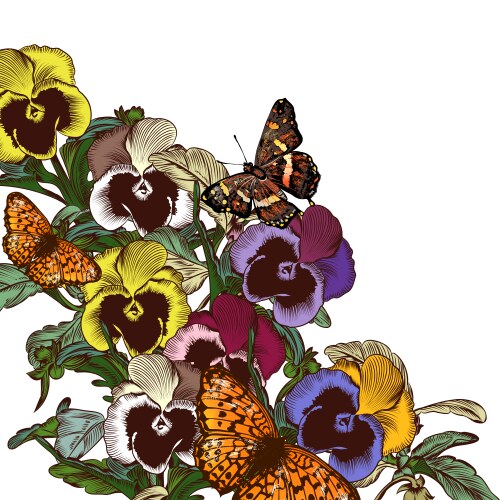 Violets Royalty Free Vector Image - VectorStock