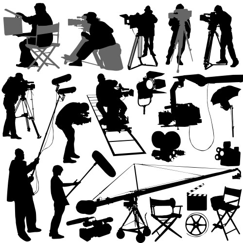 Photo and video film Royalty Free Vector Image