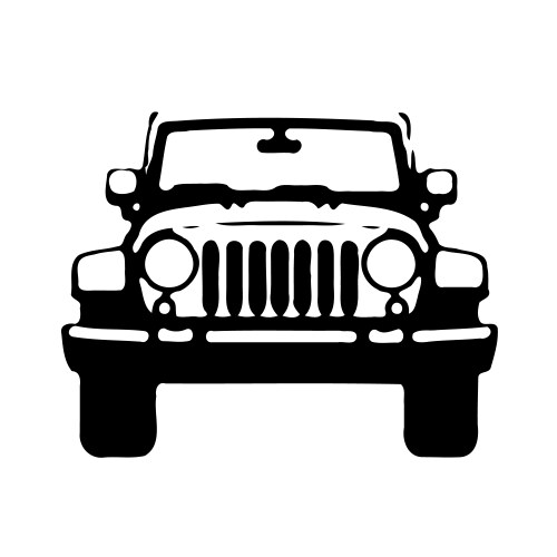 Black and White Jeep Vector Images (over 460)