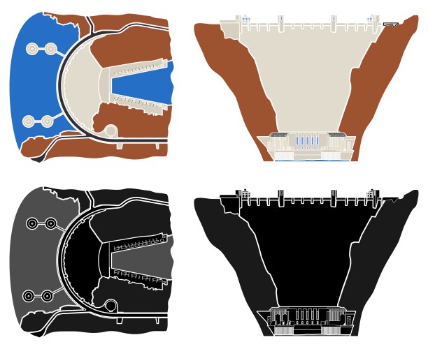 Dam Drawing Vector Images (over 500)