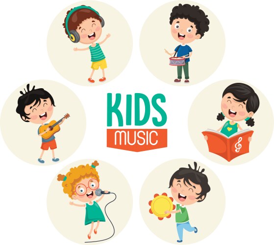 Children music Royalty Free Vector Image - VectorStock