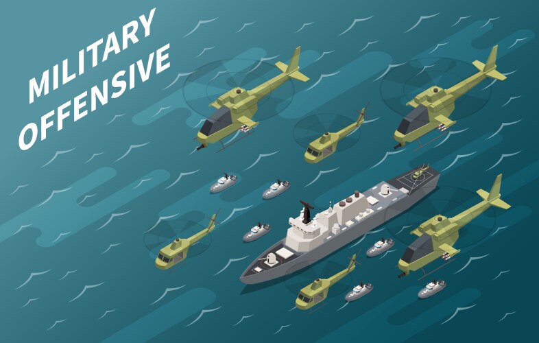Military fleet horizontal banners Royalty Free Vector Image