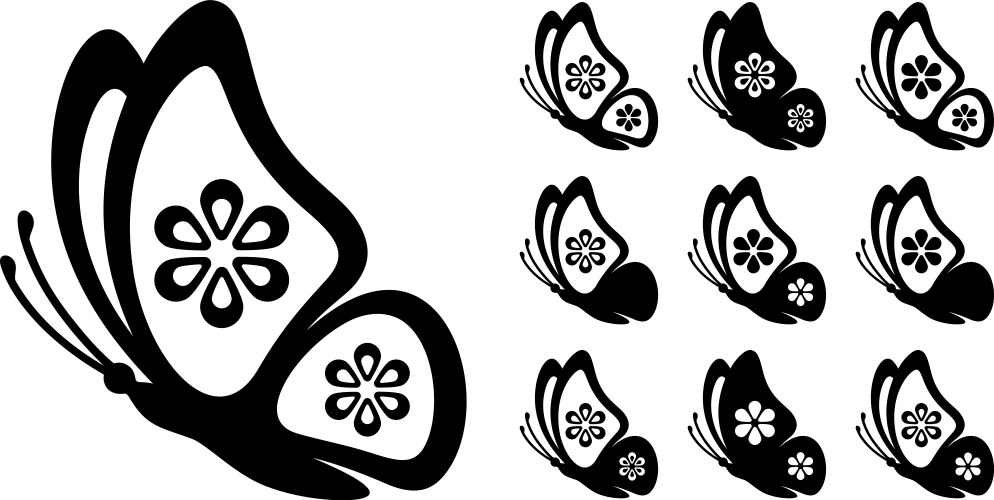 Butterfly Side View Vector Images (over 330)