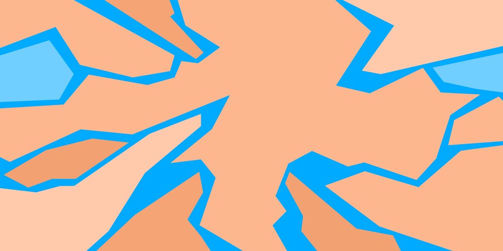 Seamless cool peach fuzz and light blue trendy Vector Image