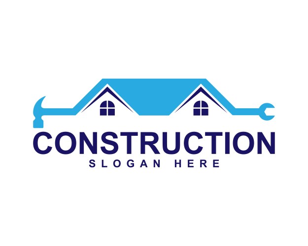Construction home renovation and repair logo Vector Image