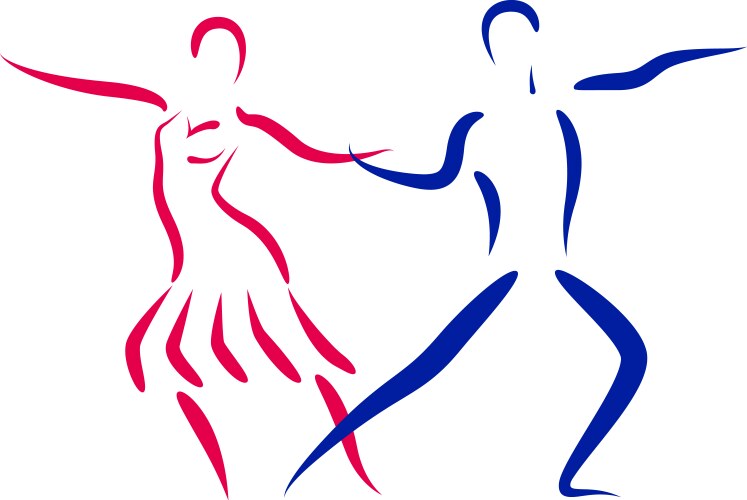 Couple dancing logo Royalty Free Vector Image - VectorStock