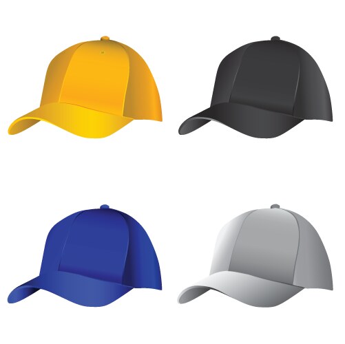 Cap set Royalty Free Vector Image - VectorStock