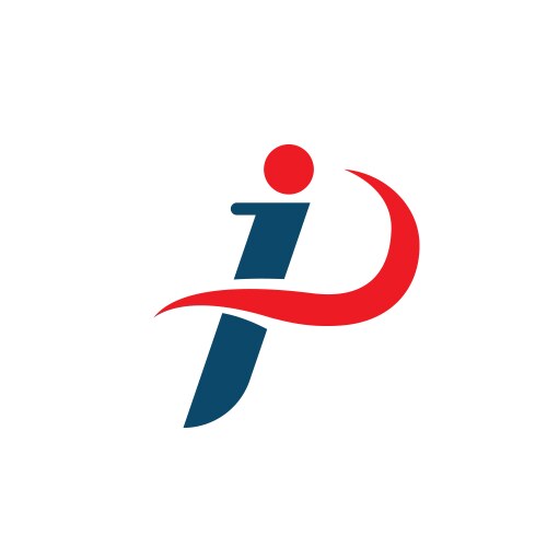 P logo and symbol template Royalty Free Vector Image