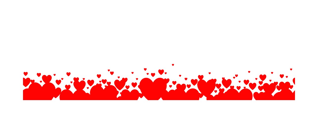 Red heart shapes set Royalty Free Vector Image