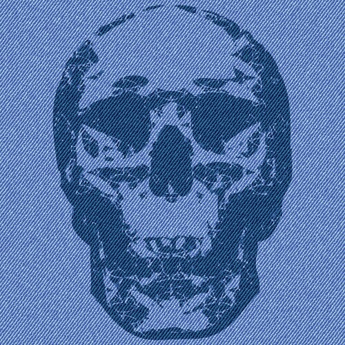 Skulls and roses collage background with several Vector Image