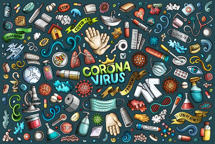 Cartoon set of bathroom objects and symbols Vector Image