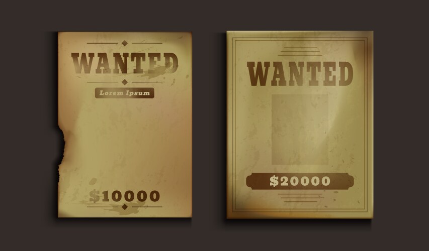 Wanted Vector Images (over 19,000)