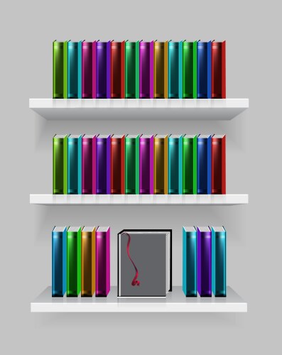 White Background Bookshelf Vector Images (over 11,000)