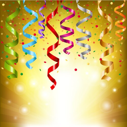 Blue and Gold Streamers Vector Images (over 1,200)