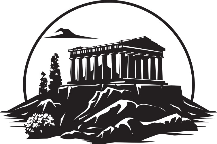 Greek architectural symbols transformed Royalty Free Vector Greek architectural symbols transformed Royalty Free Vector