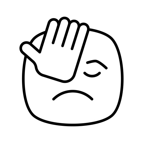 Facepalm Emoji Vector Images (over 950)