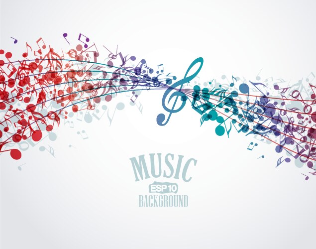 Music color wave Royalty Free Vector Image - VectorStock
