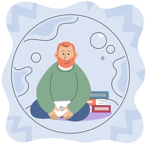 Boundary setting boundaries is important Vector Image