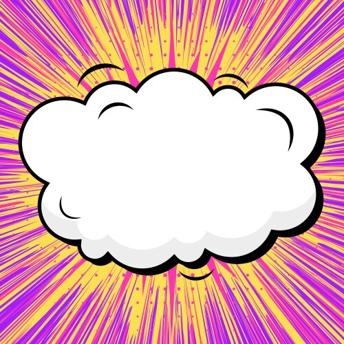 Comic light template Royalty Free Vector Image