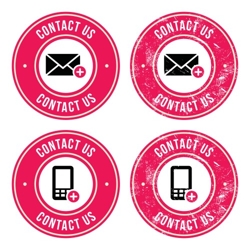 Mobile sms text message mail icons set as labels Vector Image