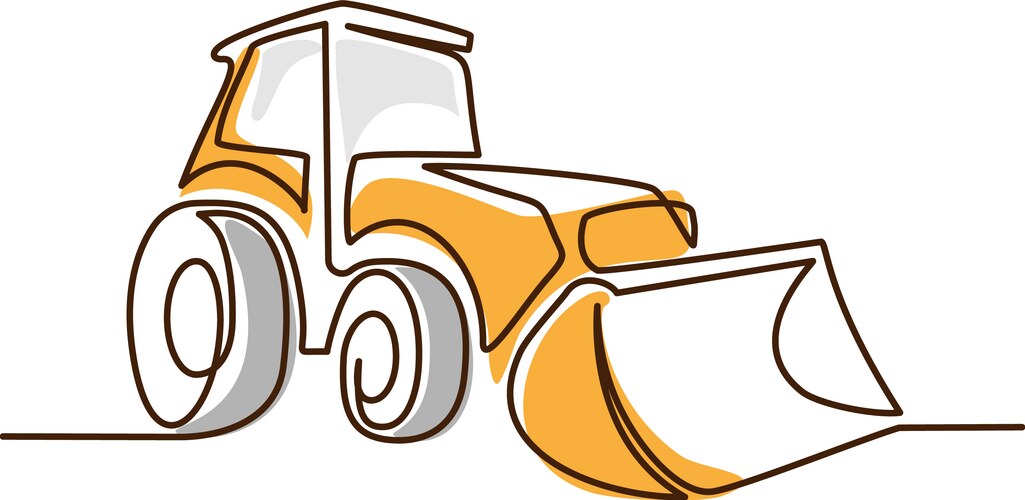 Bulldozer Drawing Vector Images (over 1,700)