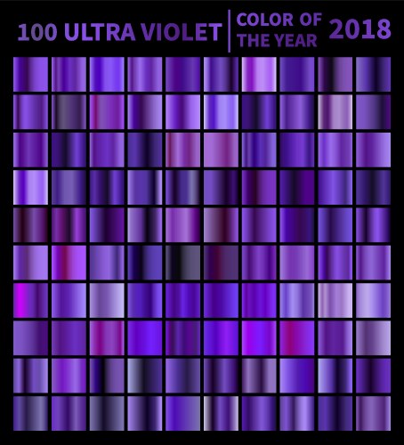 Set pink metallic gradients swatches Royalty Free Vector