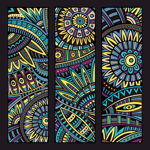 Tribal ethnic background Royalty Free Vector Image