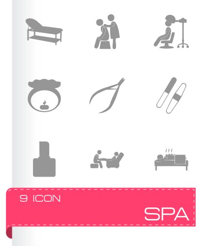 Spa collection Royalty Free Vector Image - VectorStock
