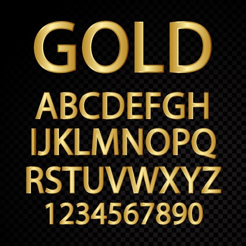 Gold Letters Vector Images (over 280,000)