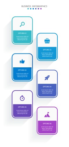 6 Point Infographic Vector Images (over 1,200)