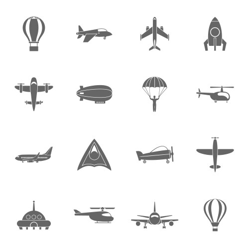 Aircraft Black and White Vector Images (over 72,000)