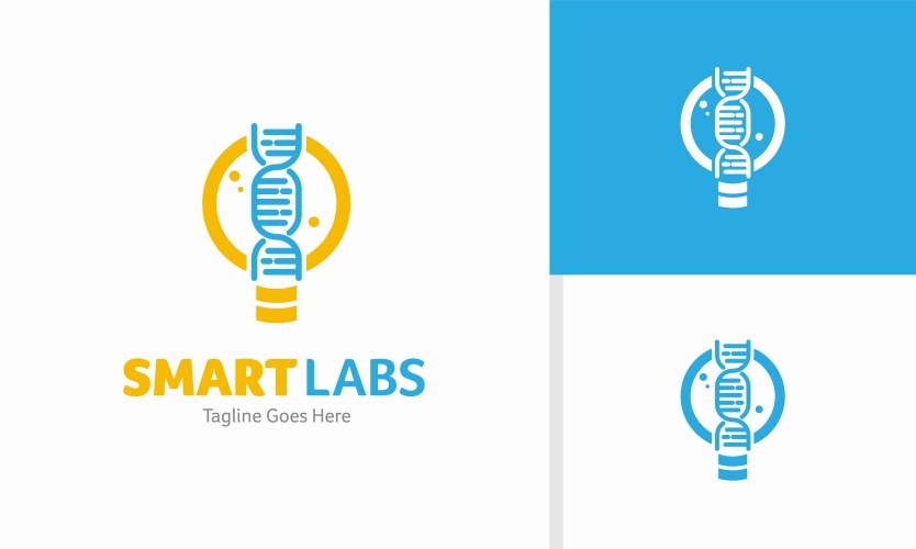 Smart lab logo design concept academy logo Vector Image