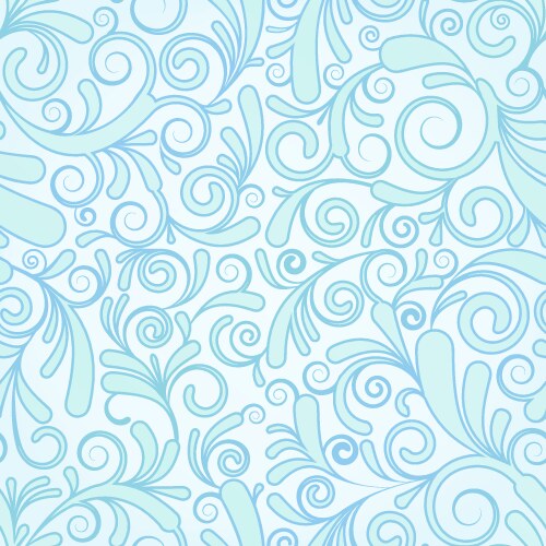 Sea waves seamless pattern Royalty Free Vector Image