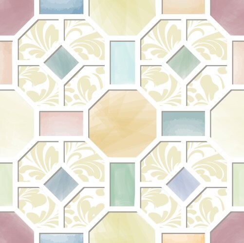 Arabesque line arab seamless pattern mosaic Vector Image