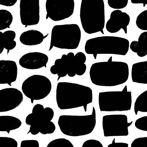 Speech bubble seamless pattern Royalty Free Vector Image