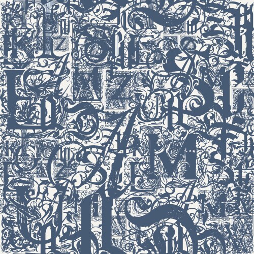 Set decorative hand drawn initial letters Vector Image