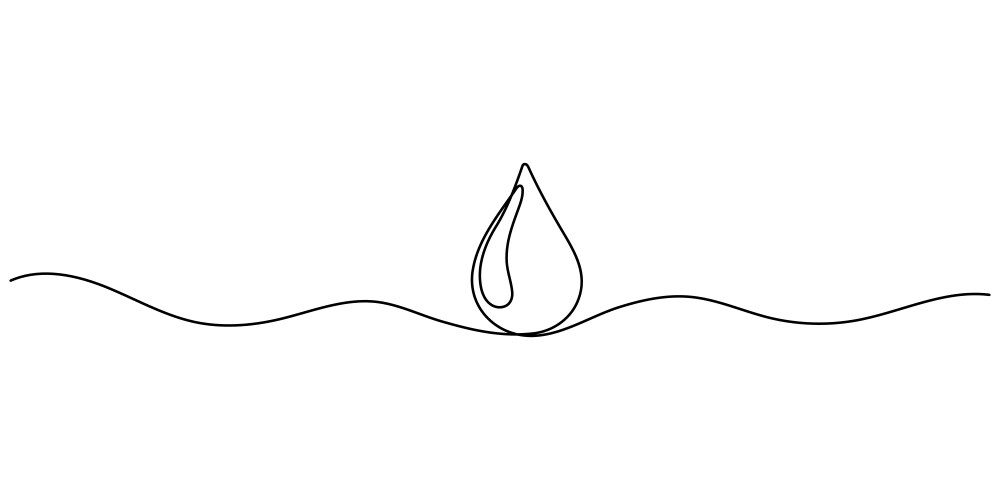 Single continuous line drawing drip and flow – Royalty-Free Vector ...