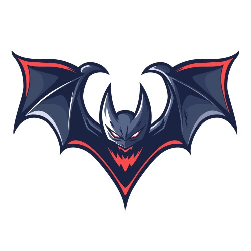 Bat cartoon sticker transparent background Vector Image