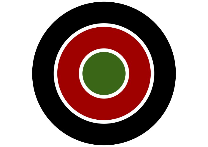 Italy air force roundel Royalty Free Vector Image