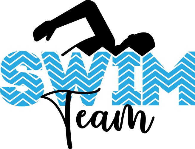 Swim team cartoon Royalty Free Vector Image - VectorStock