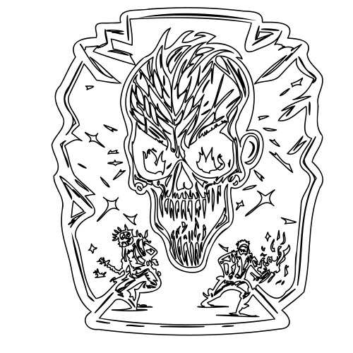 Zombie Outline Vector Images (over 4,400)