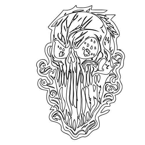 Zombie Outline Vector Images (over 4,400)