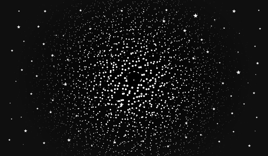 Stars sky background with transparency Royalty Free Vector