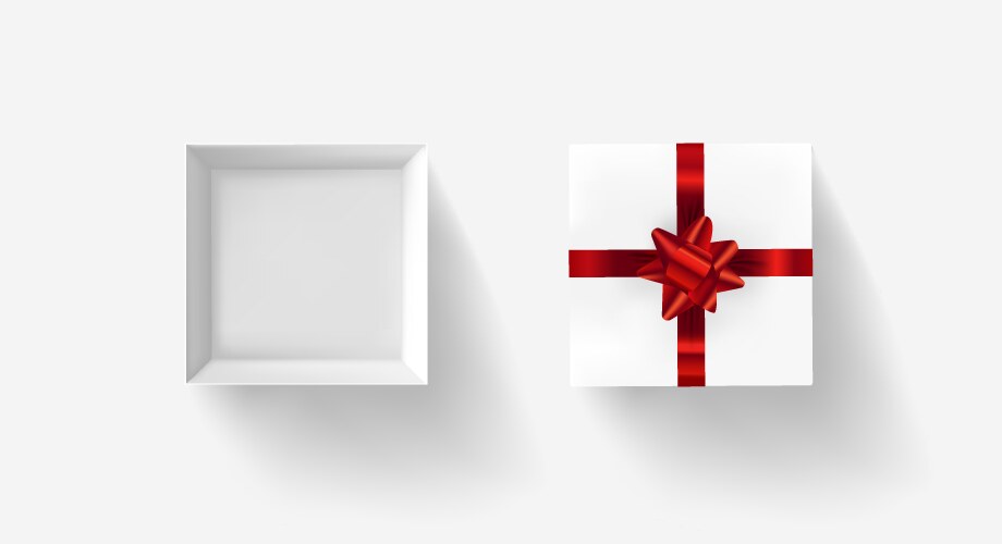 Open and closed cardboard box icons isolated Vector Image